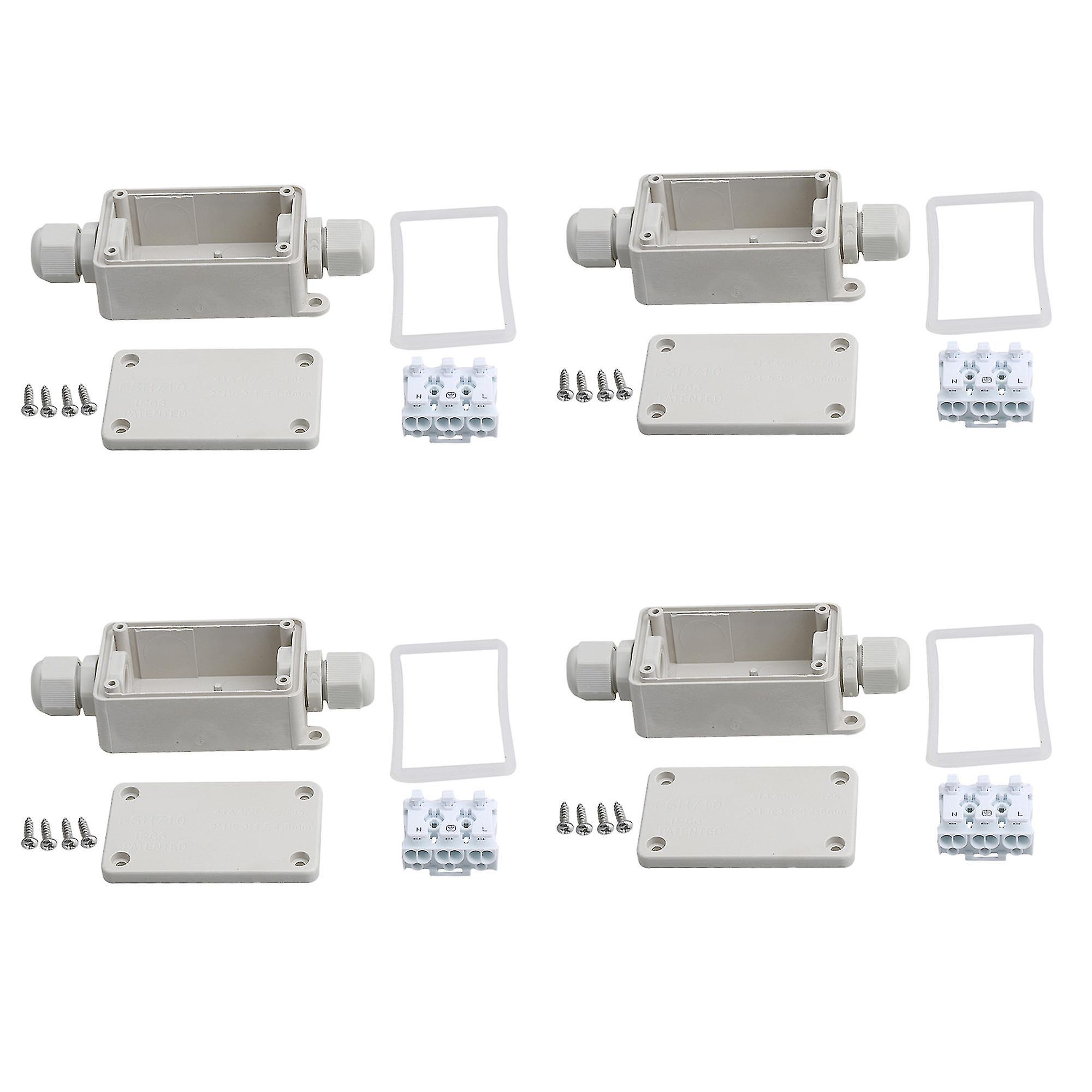 Wire terminals connectors 4pcs ip65 2 way electrical junction box ip65 ...