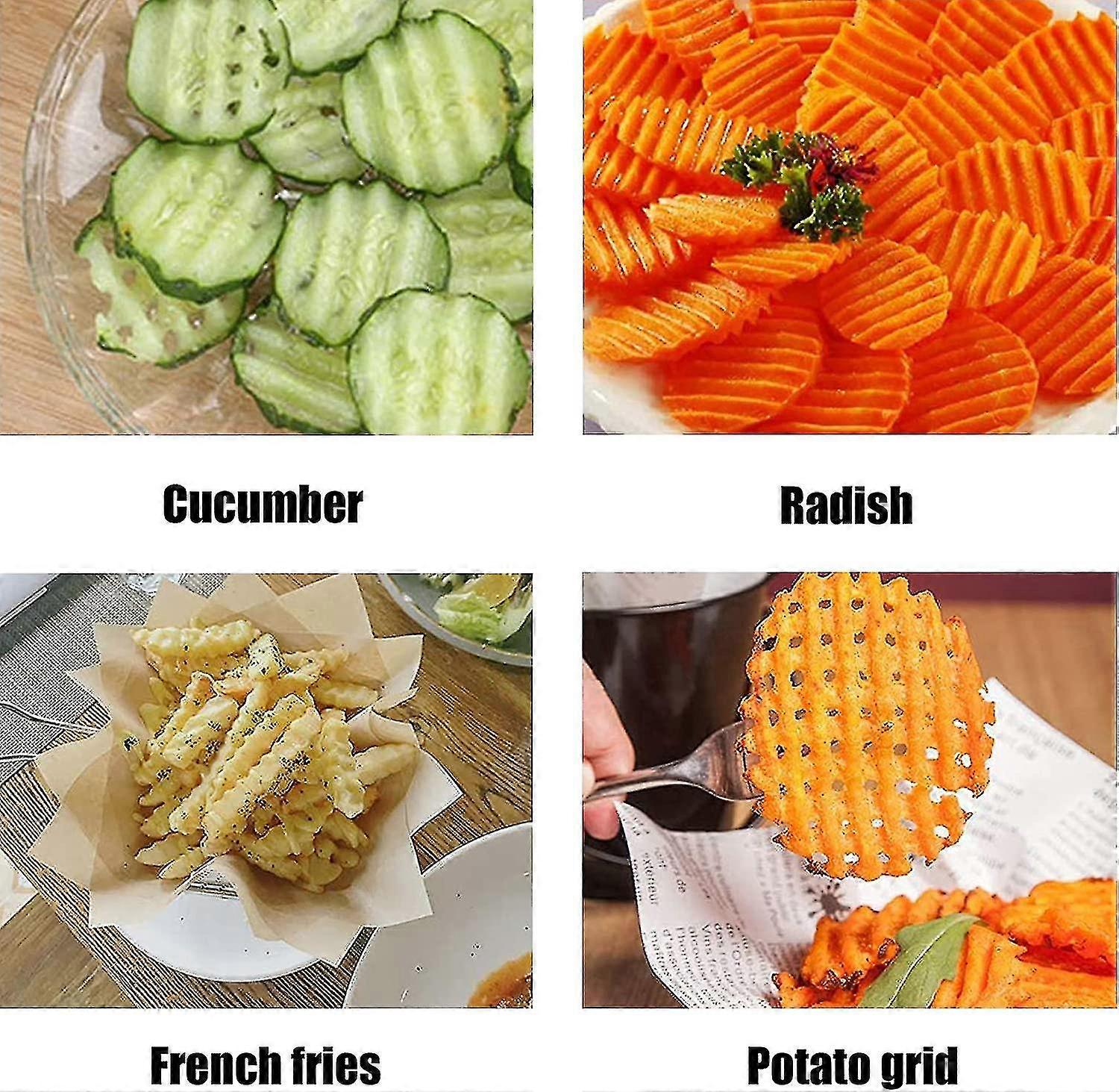 Stainless Steel Wave Cutter, Wave Knife Potato Cutter For Potatoes ...