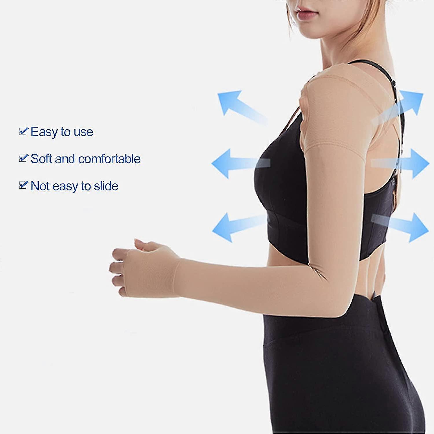 Mastectomy Compression Arm Sleeve, Wearing Tightly Lymphedema Arm ...