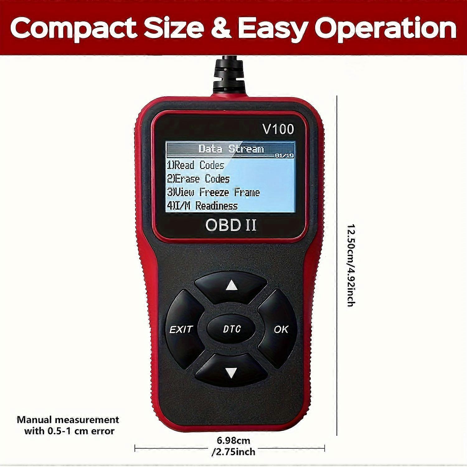 Car OBD2 Diagnostic Scanner Code Reader Engine Fault Code Reader ...