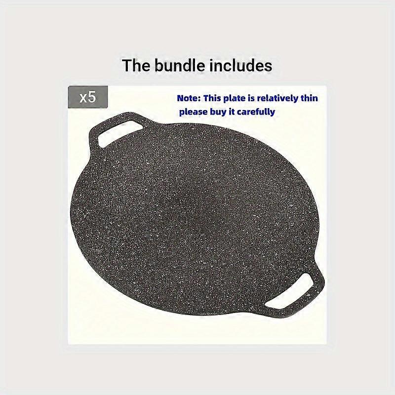 1pc, Cast Iron Roti Tawa, Double Handled Cast Iron Crepe Pan For Dosa ...