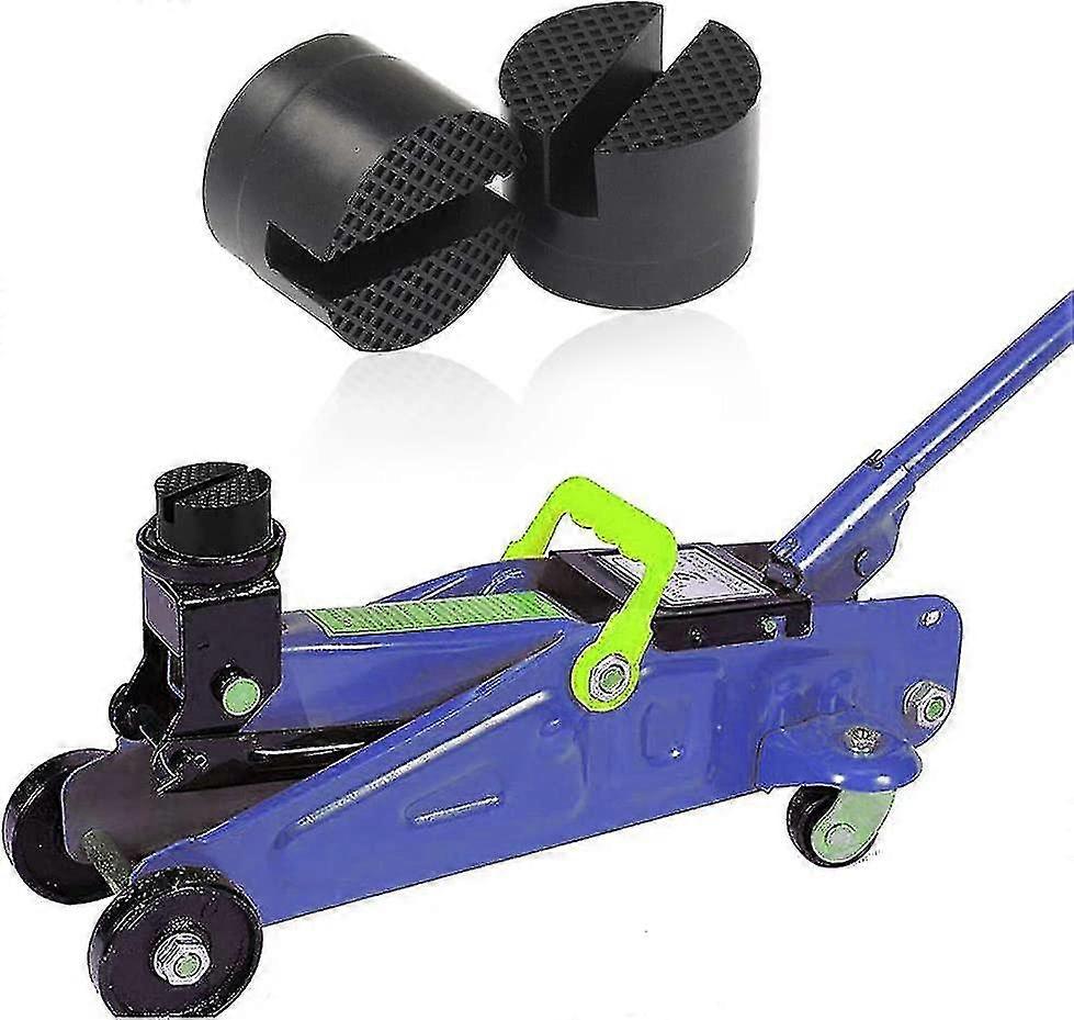 2 Pieces Universal Rubber Jack Pad With Groove, Rubber Buffer Block ...