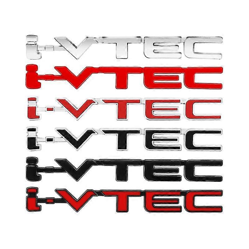 3D Metal VTEC I VTEC Letter Logo Car Fender Rear Trunk Body Emblem ...