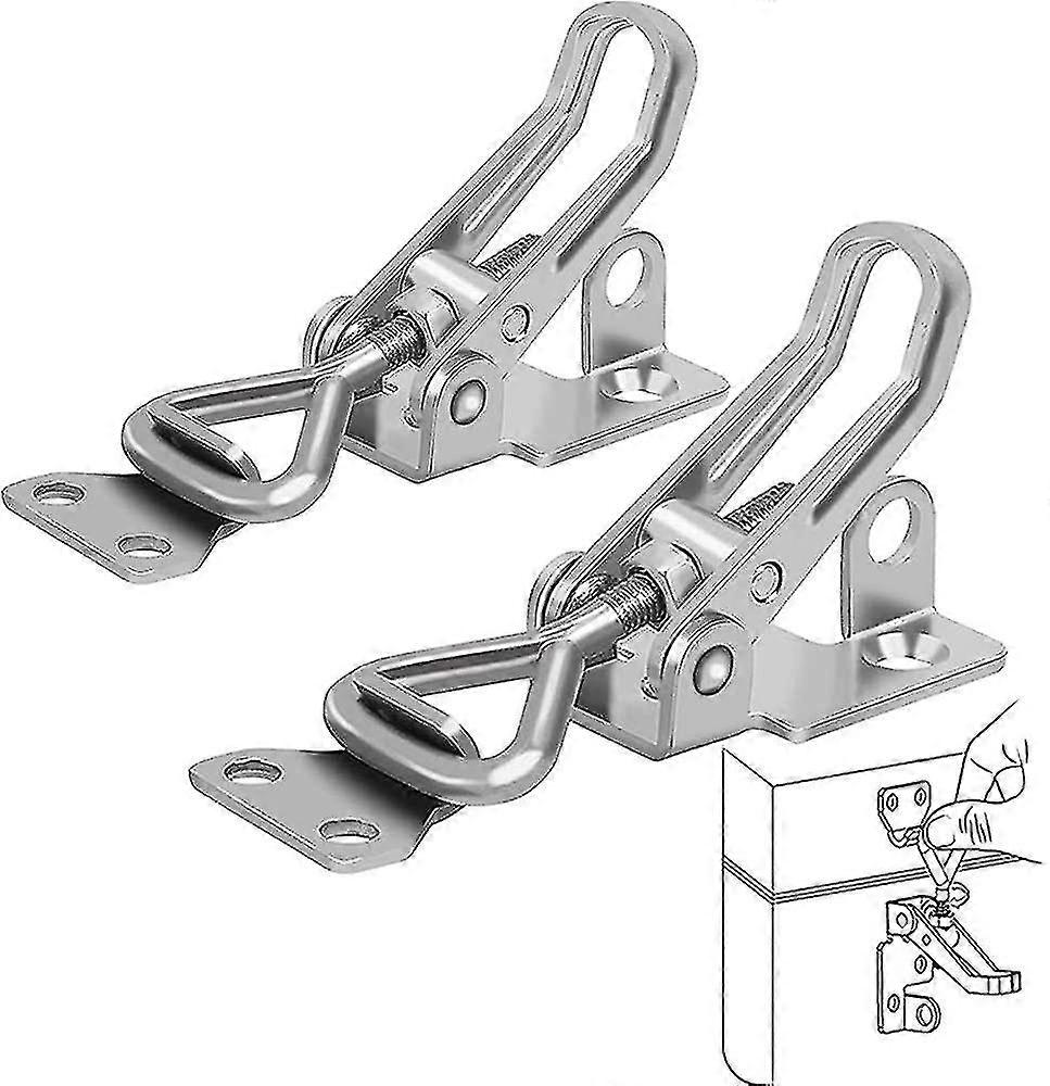 Stainless Steel Toggle Latch, 2 Pieces Metal Toggle Latch, Lever ...