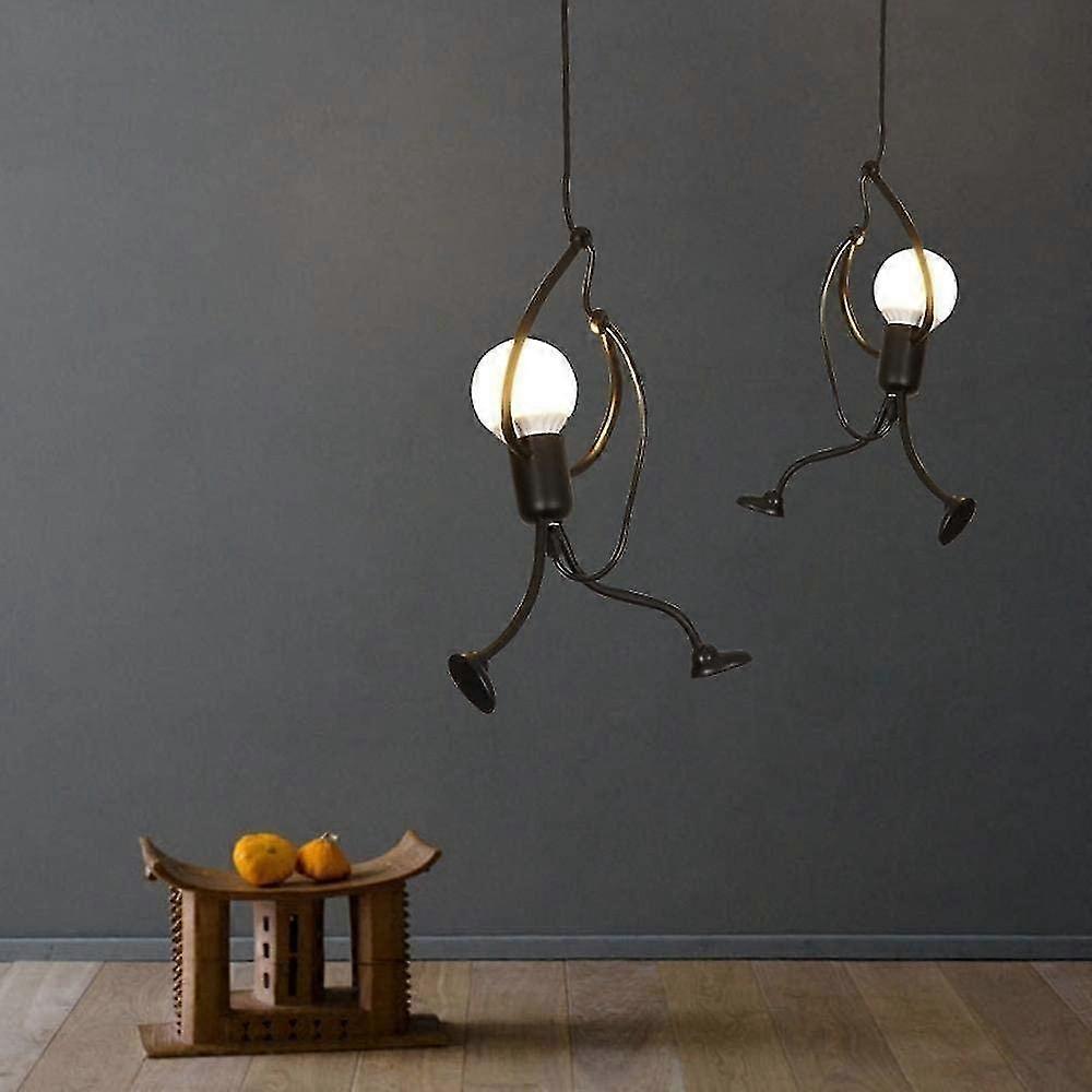 Living Room Chandelier E27 Iron People Children's Bedroom Chandelier ...