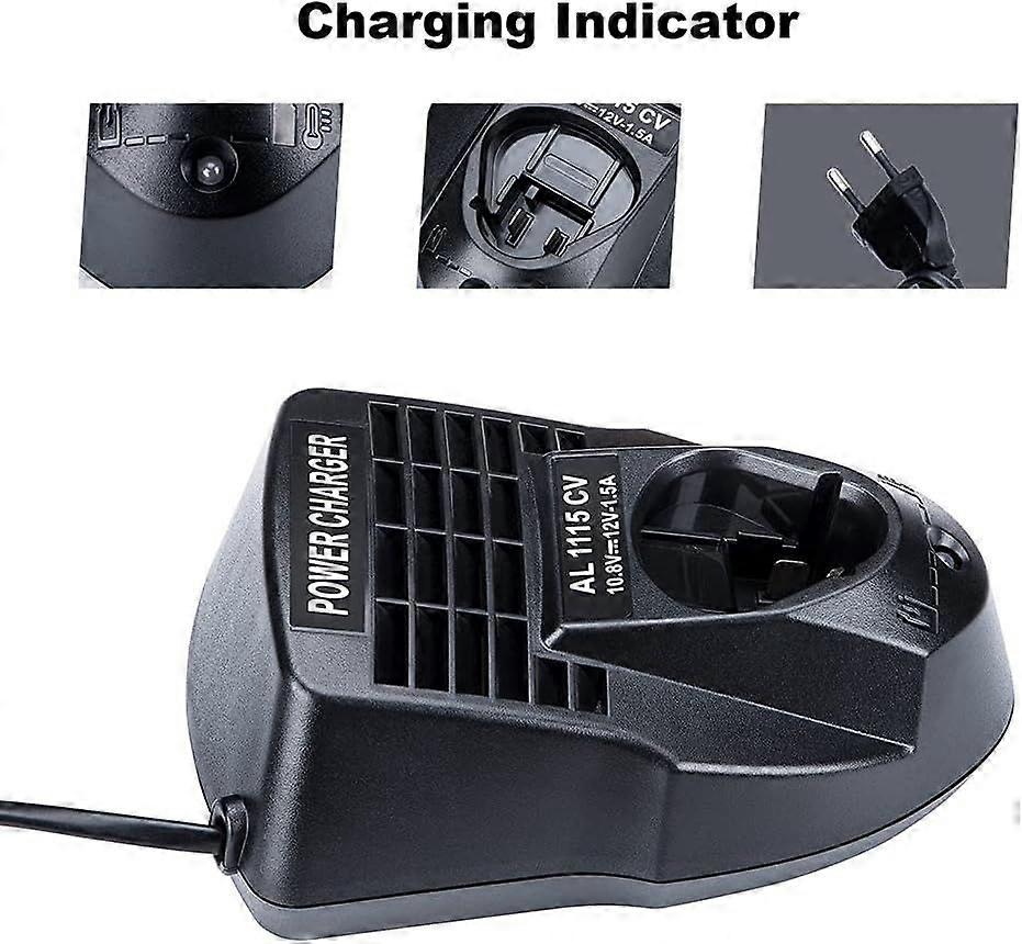 AL1115CV 10.8V 12V 1.5A Chargeur de batterie Lithium-ion Alimentation pour Bosch perceuse ...