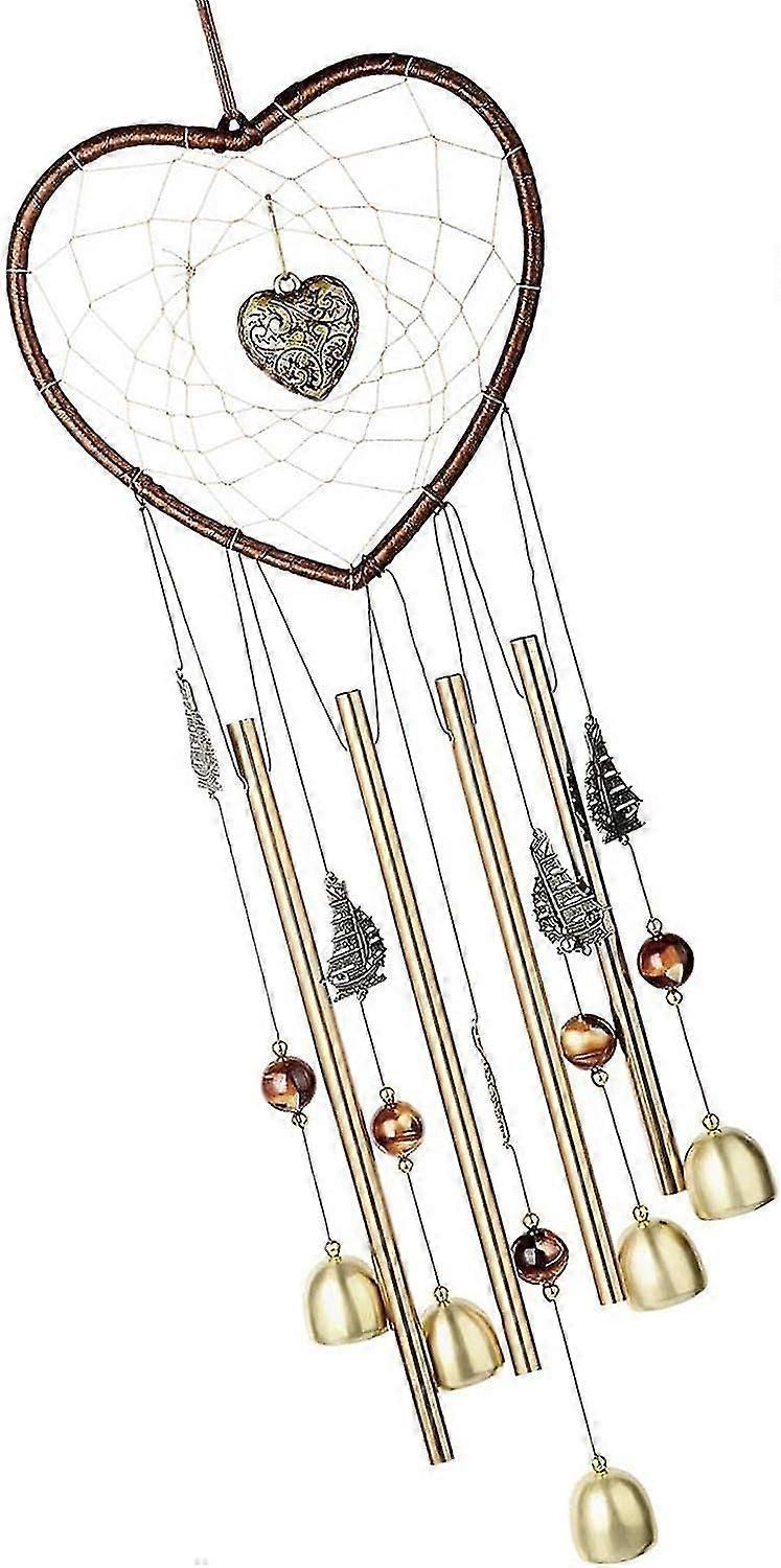 Metal Tubes Wind Chime Dream Catcher Hanging Style Relaxing Sound For ...