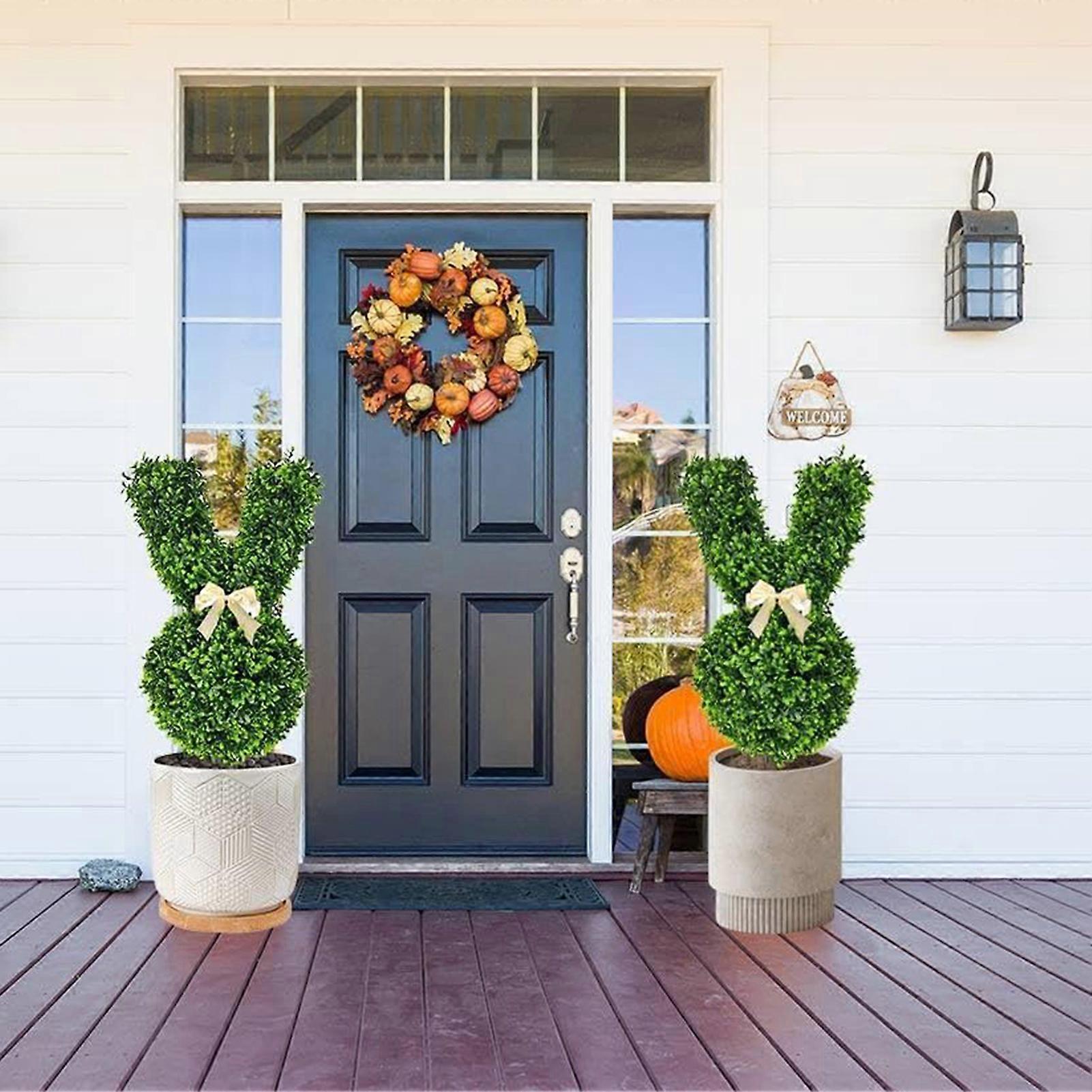 Topiary Trees with Bunny Topiary Outdoor,Artificial Bunny-Shaped ...