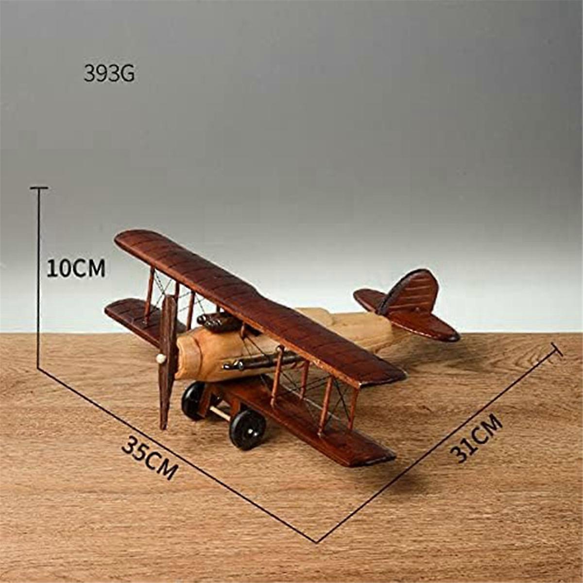 Retro Aircraft Handicraf Wooden Airplane Model,Vintage Biplane Model ...