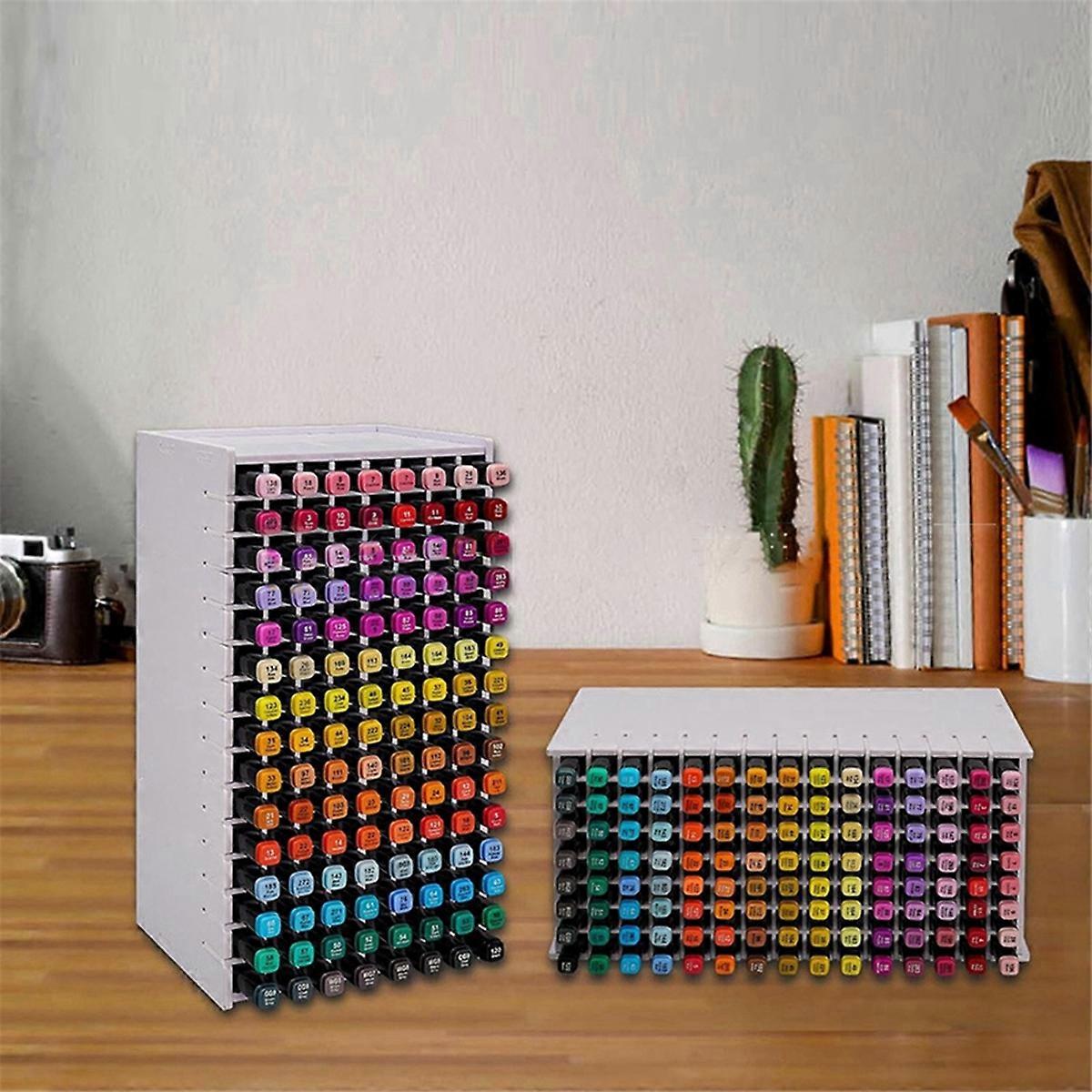 Art Marker Storage Rack for 72 Markers Watercolour Brushes Pens Color ...