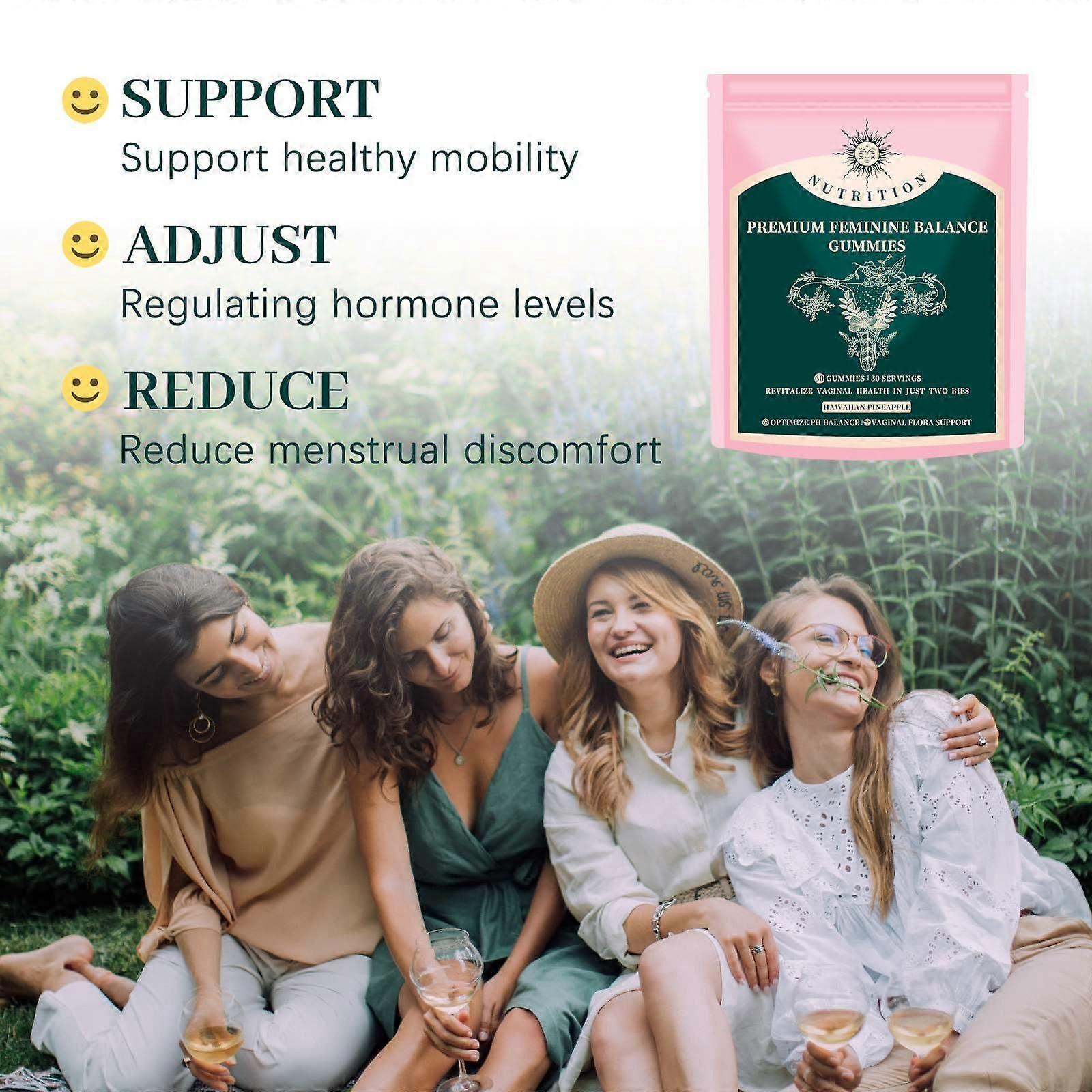 Feminine Balance Gummies 60 Count Nutrition Gels & Chew | Fruugo FR