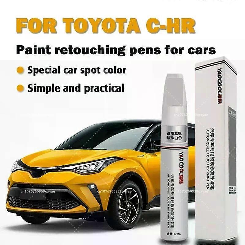 2pcs For Toyota CHR Touch up pen Pearl White Varnish Pen Automotive ...