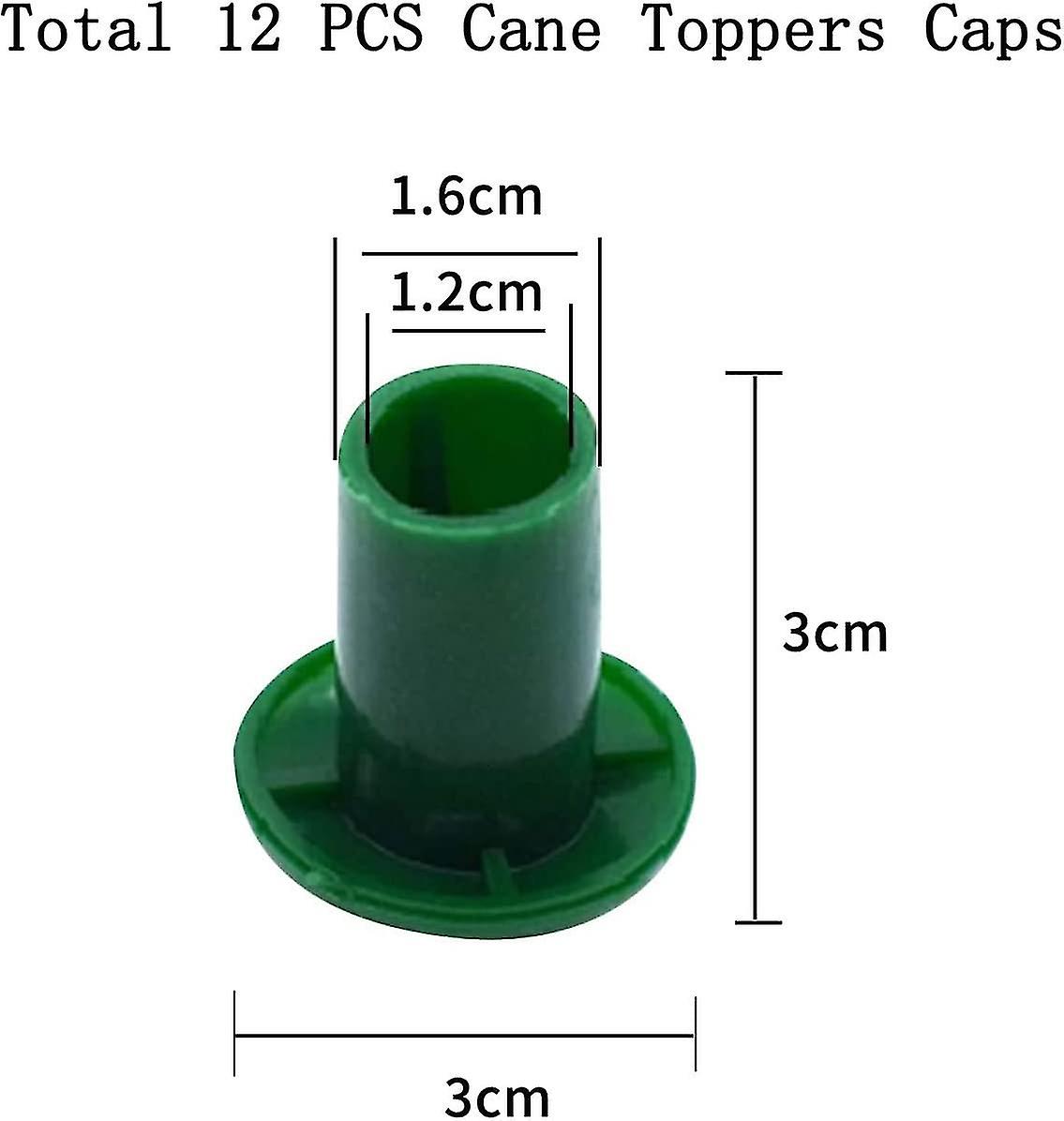 Rubber Cane Toppers Caps, Green Safety Garden Bamboo Cane Topper ...