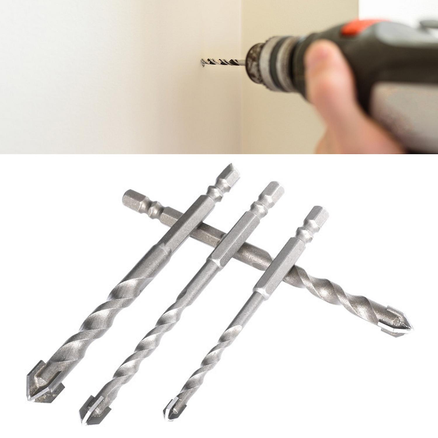 Drill Bit Hex Handle Sharp Drilling Threaded Triangular Tip Drill Bit ...