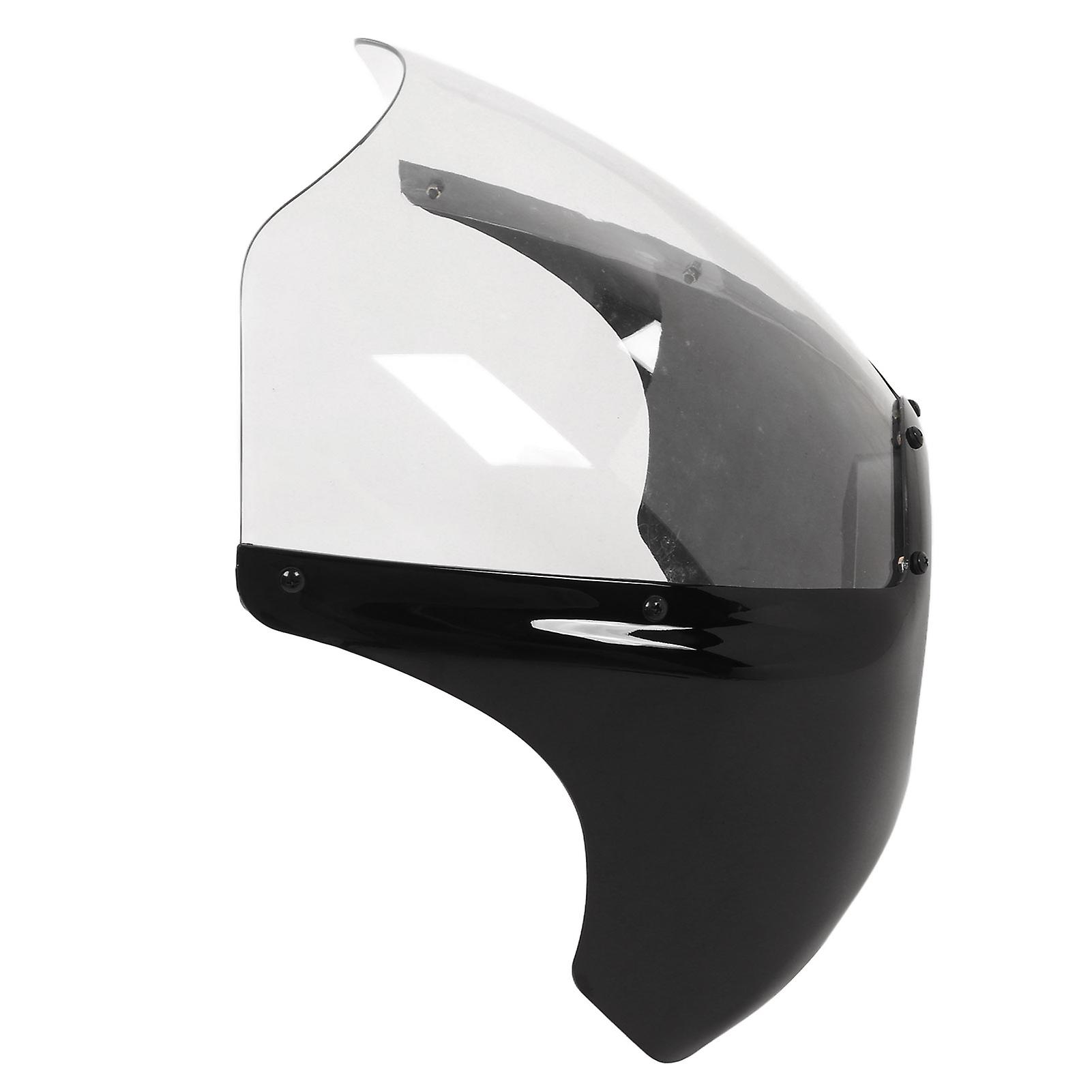 Aerodynamic Motorcycle Fairing Windshield for 7in Headlight - Universal ...