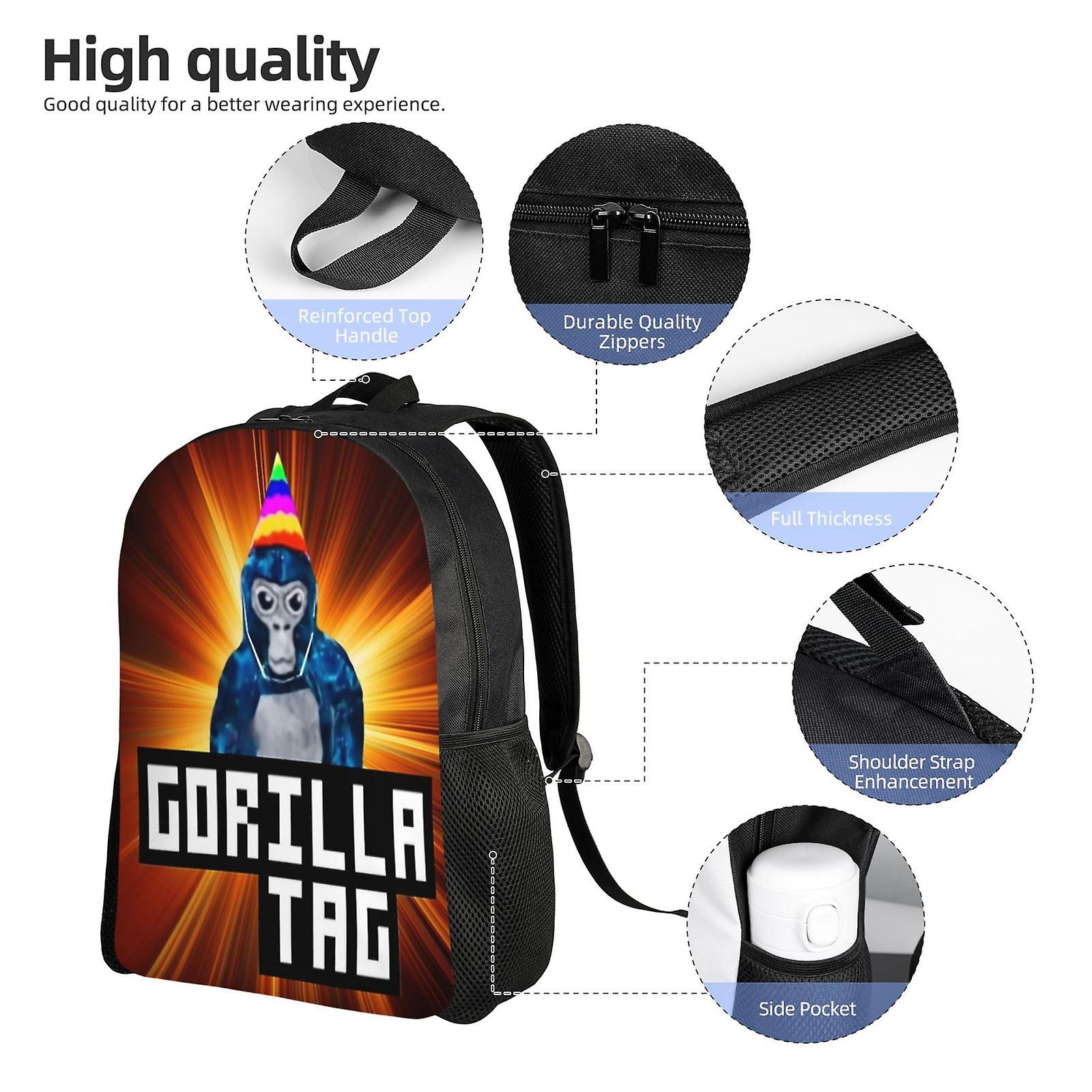 Gorilla Tag School Backpack For Teen Girls Middle Game School Bag Laptop Bags | Fruugo UK