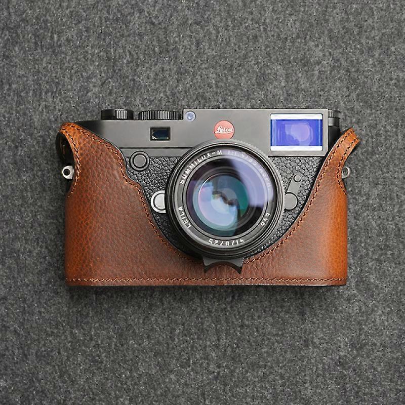 For Leica M10 Camera Handmade For Leather Camera Case Video Half Bag ...