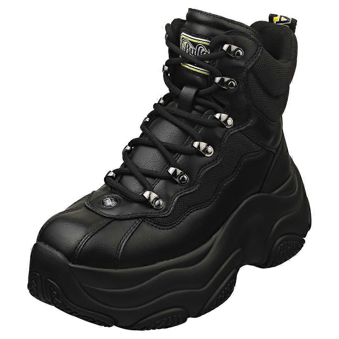 Buffalo Prowler Hike Hi Womens Platform Boots in Black | Fruugo UK