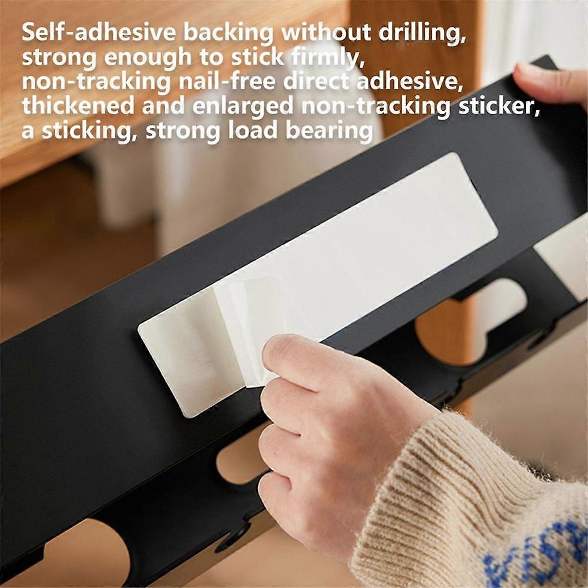 Under Desk Cable Management Tray Self-Adhesive Desk Cable Organizers ...