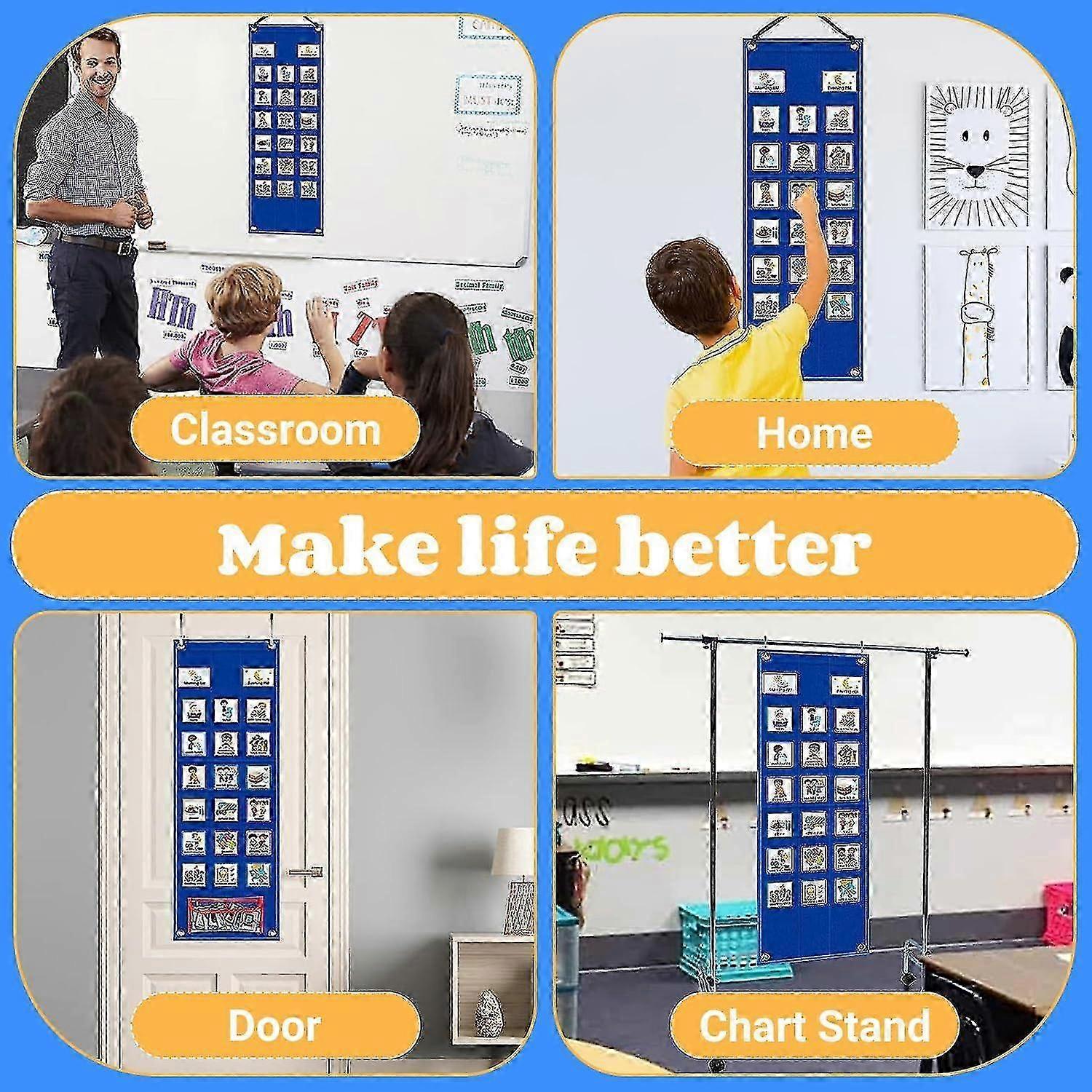 Kids Visual Timetable, Daily Routine Chart For Children With 70 Pcs ...