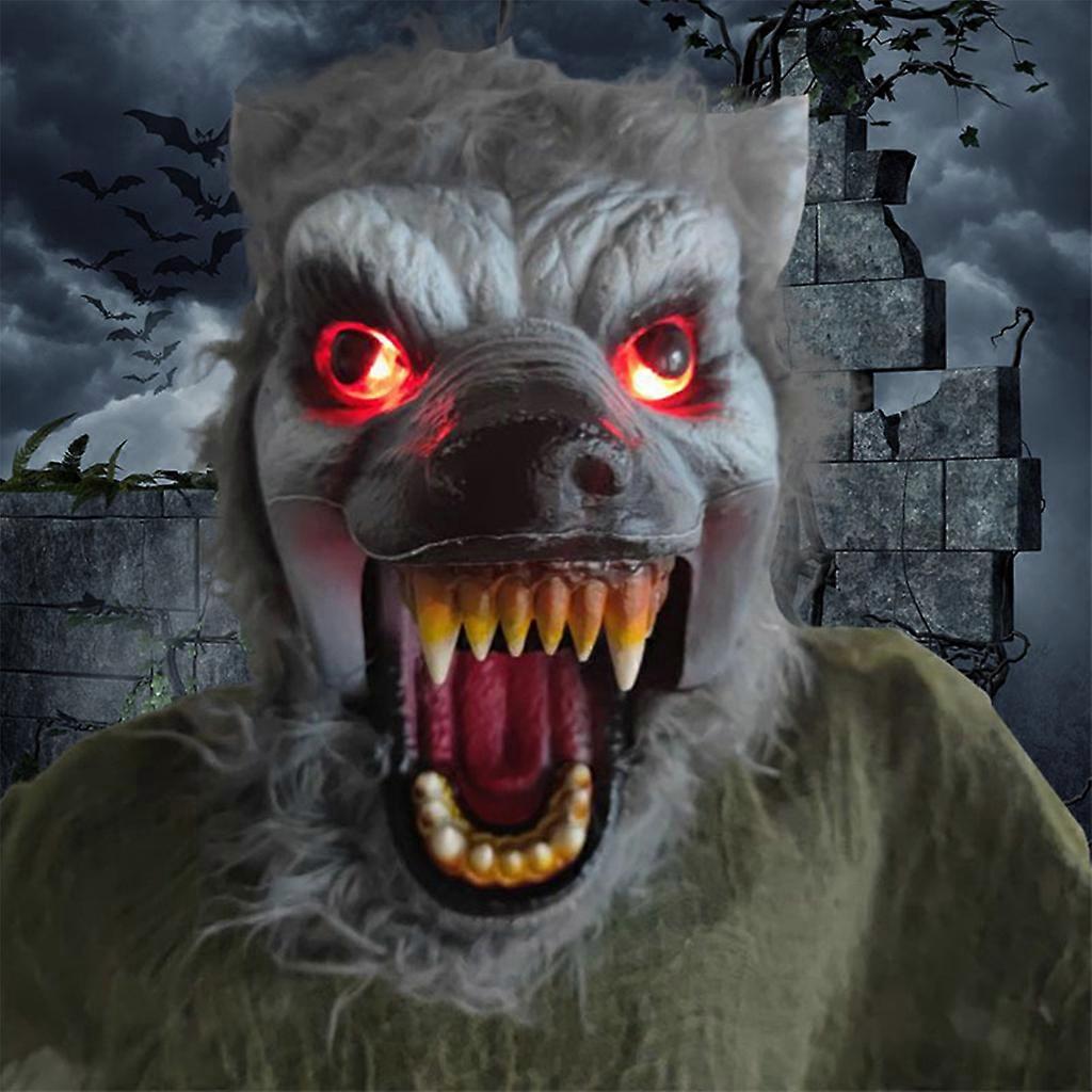 Halloween Voice Control Scary Werewolf Hanging Animated Ghost with ...