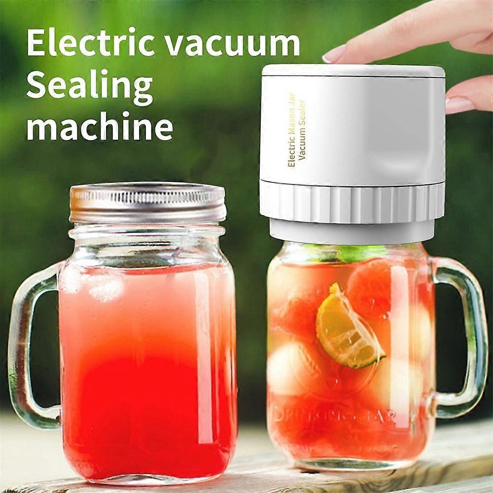 Electric Mason Jar Vacuum Sealer Kit Cordless Automatic Jar Sealer Set ...