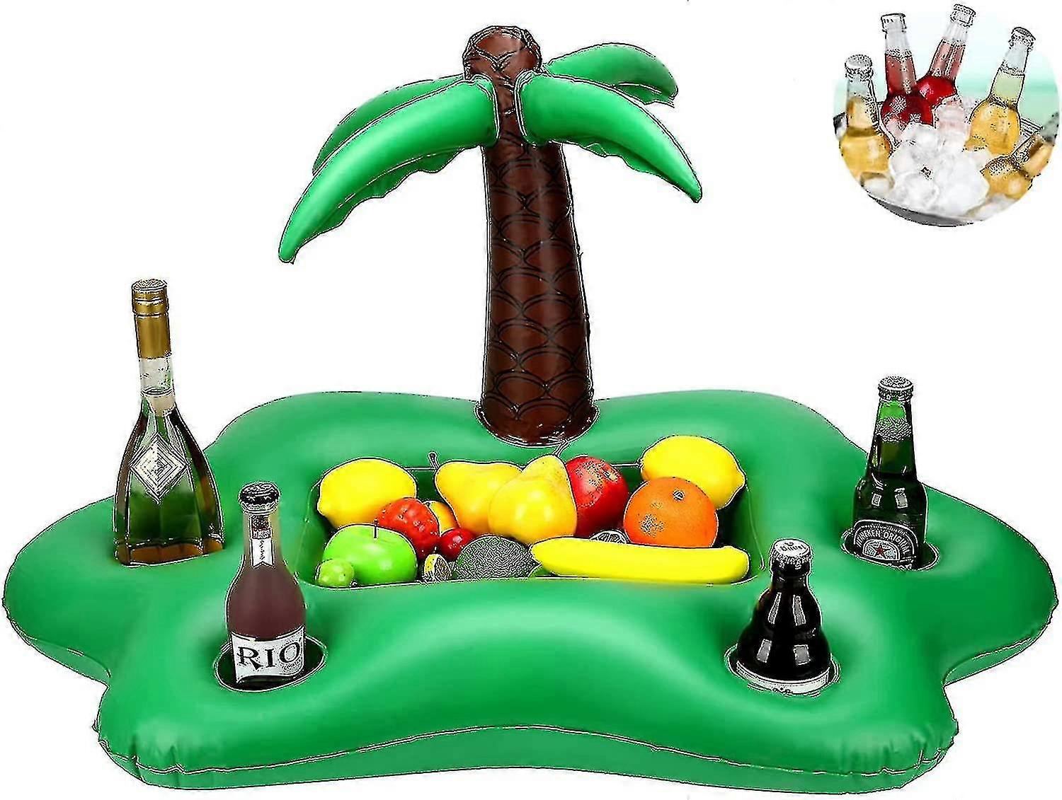 95 X 55 X 5 Pool Buoy,pool Floating Bar,cup Holder,inflatable Palm Tree ...