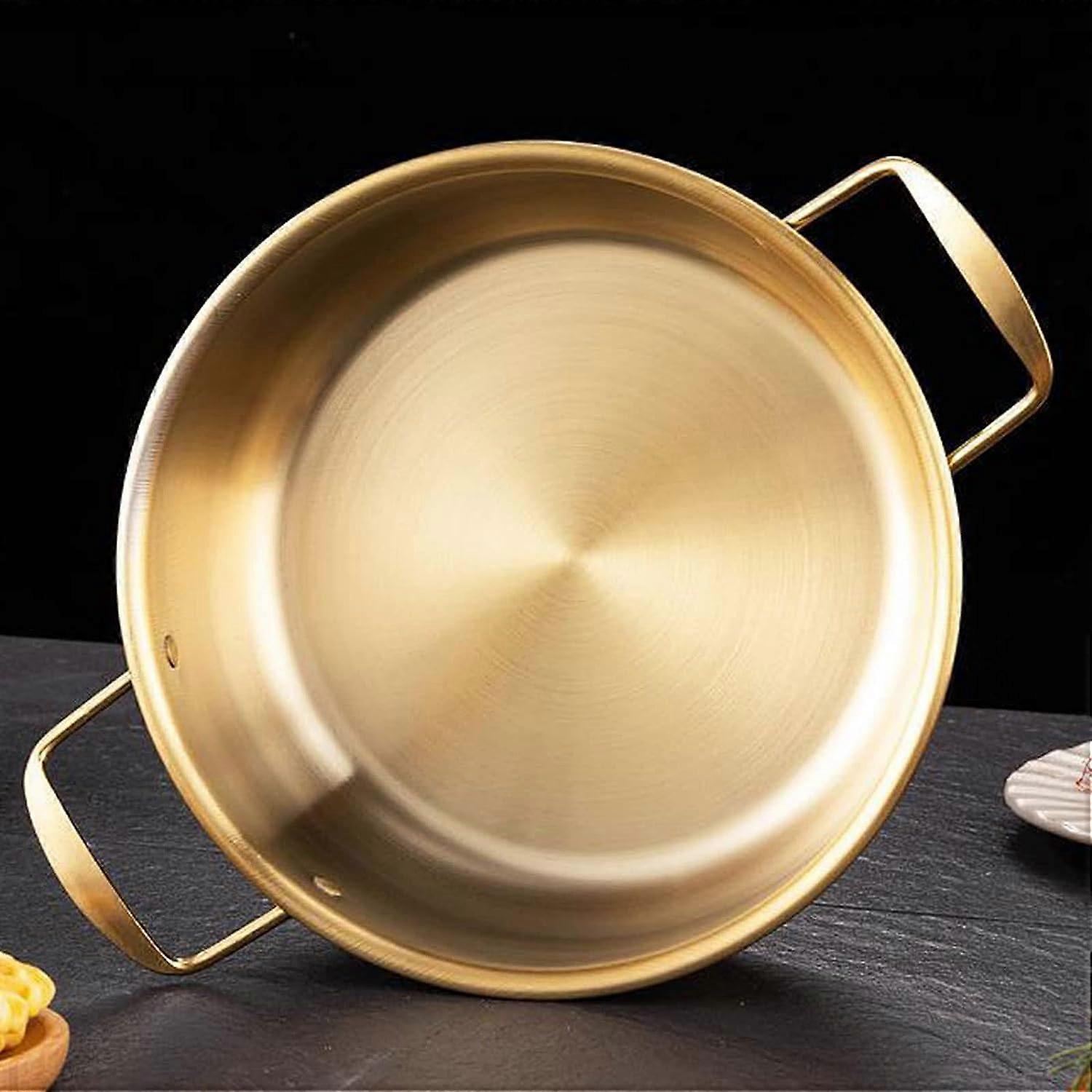 Ramen Pot, Stainless Steel Korean Ramen Noodle Pot with Lid Double ...