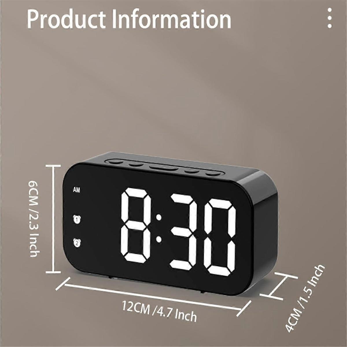 Alarm Clock, Digital Alarm Clock, Dimmable for the Bedroom, Plug-in ...