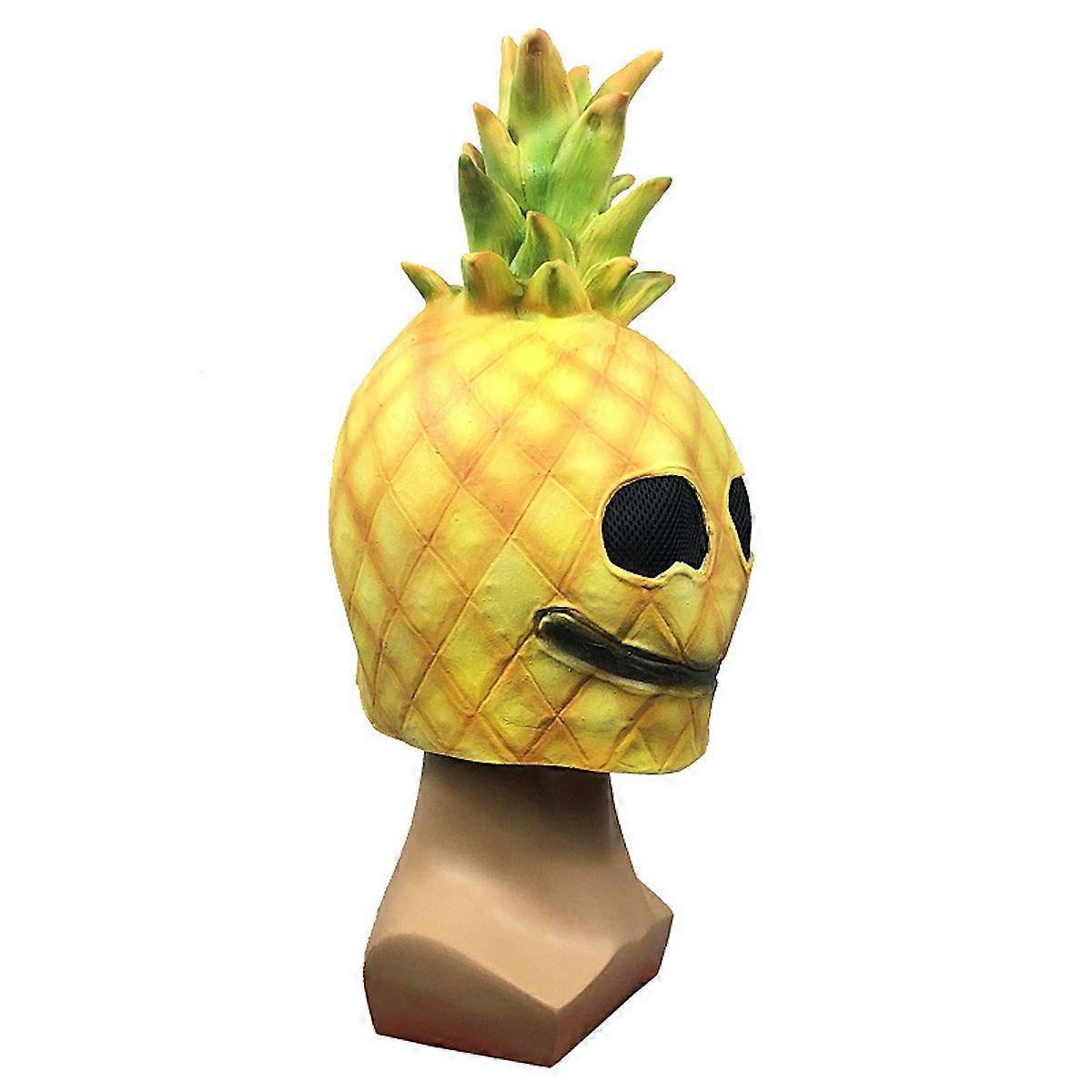 Funny Pineapple Head Cover Mask Masquerade Anime Game Headdress ...