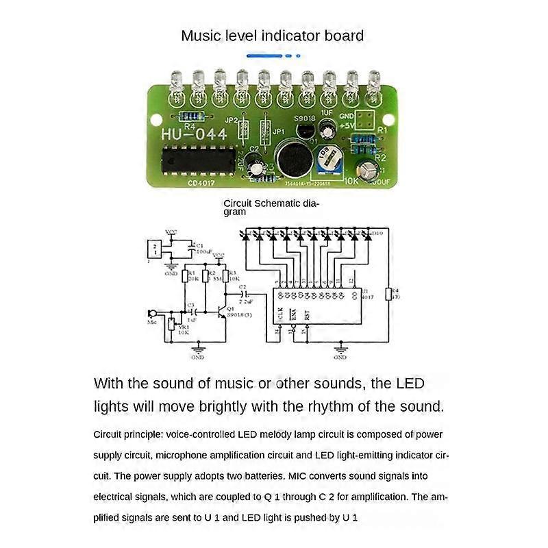 DIY Electronic Kit Bluetooth Speaker Music Spectrum Soldering Practice ...