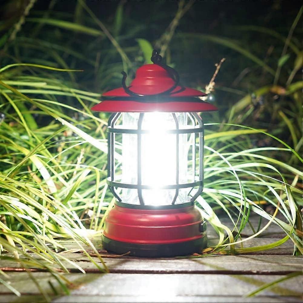 Retro Camping Lantern Waterproof Vintage Hanging Light Portable Mini ...