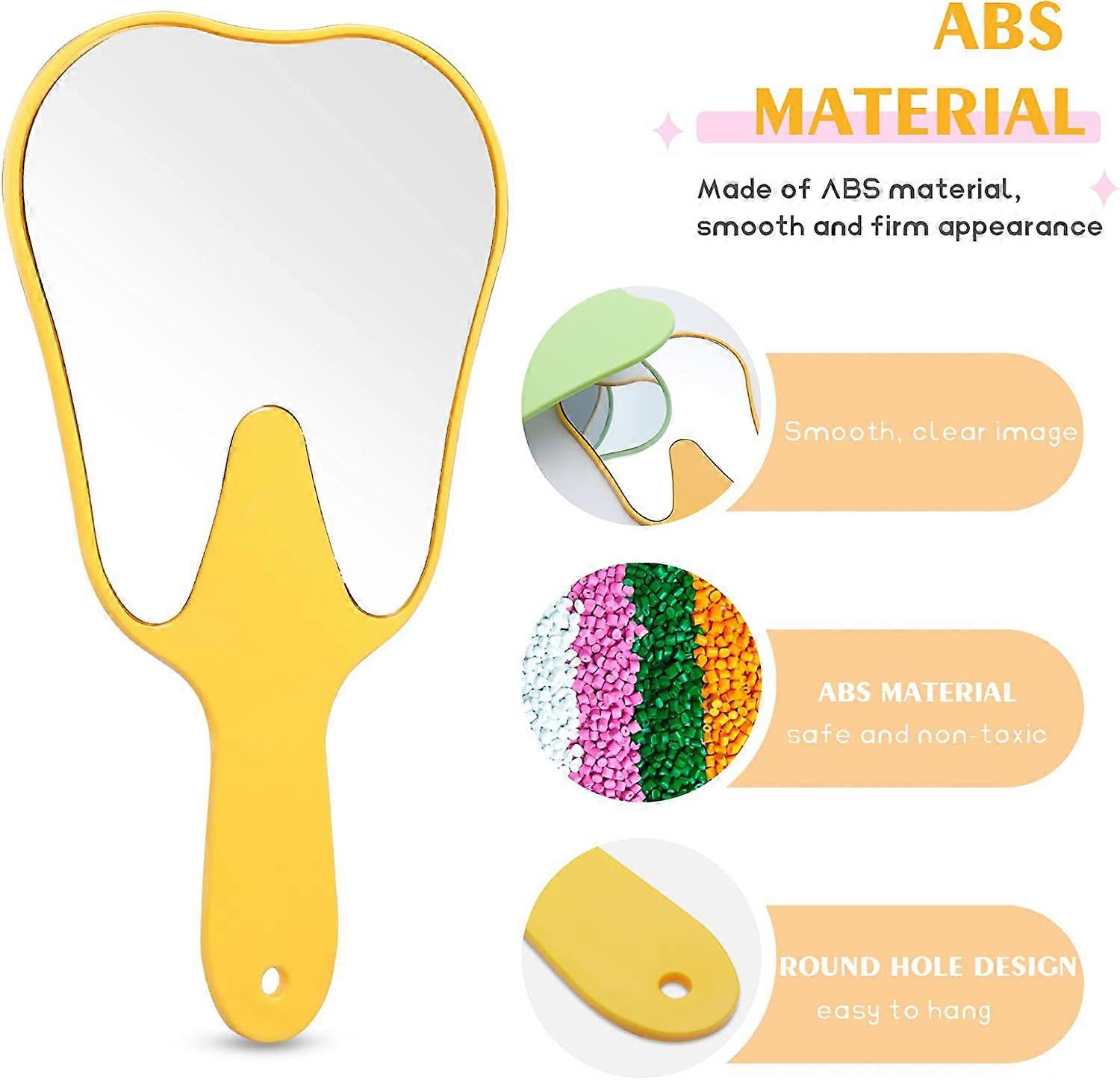 Cute Tooth Shaped Mirror - Hand Mirrors with Handle Makeup Mirror for ...