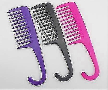 3 Pack Hair Comb Large Wide Tooth Comb Shower Combs Curl Wet Comb For ...