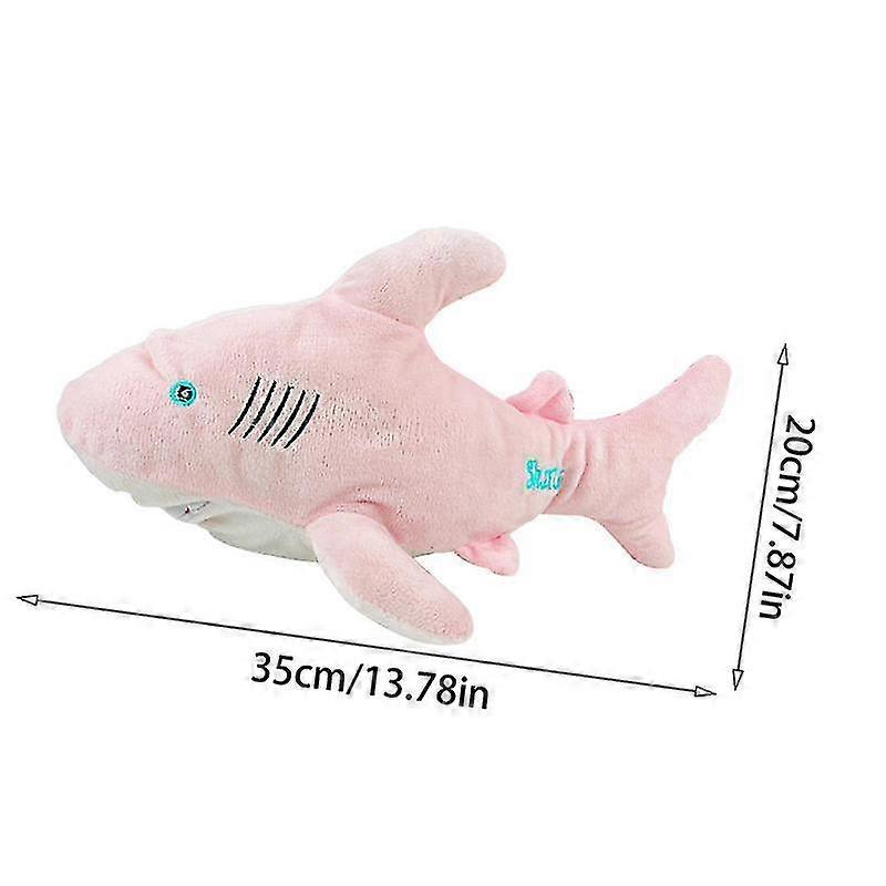 Musical Shark Stuffed Toy Cartoon Plush Singing Doll With Movable Tail ...