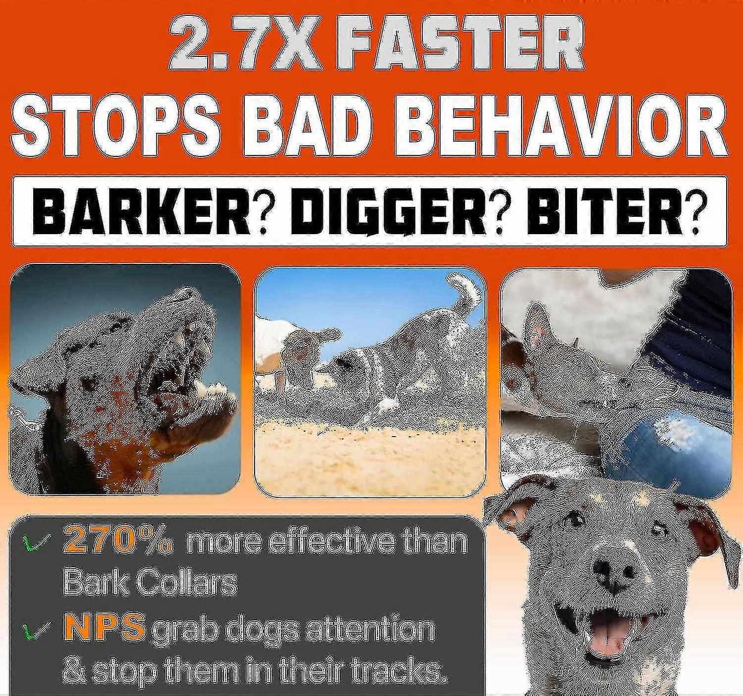 Dog Bark Deterrent Devices W/ 3x Sonic Emitters -50ft | Barks No More ...