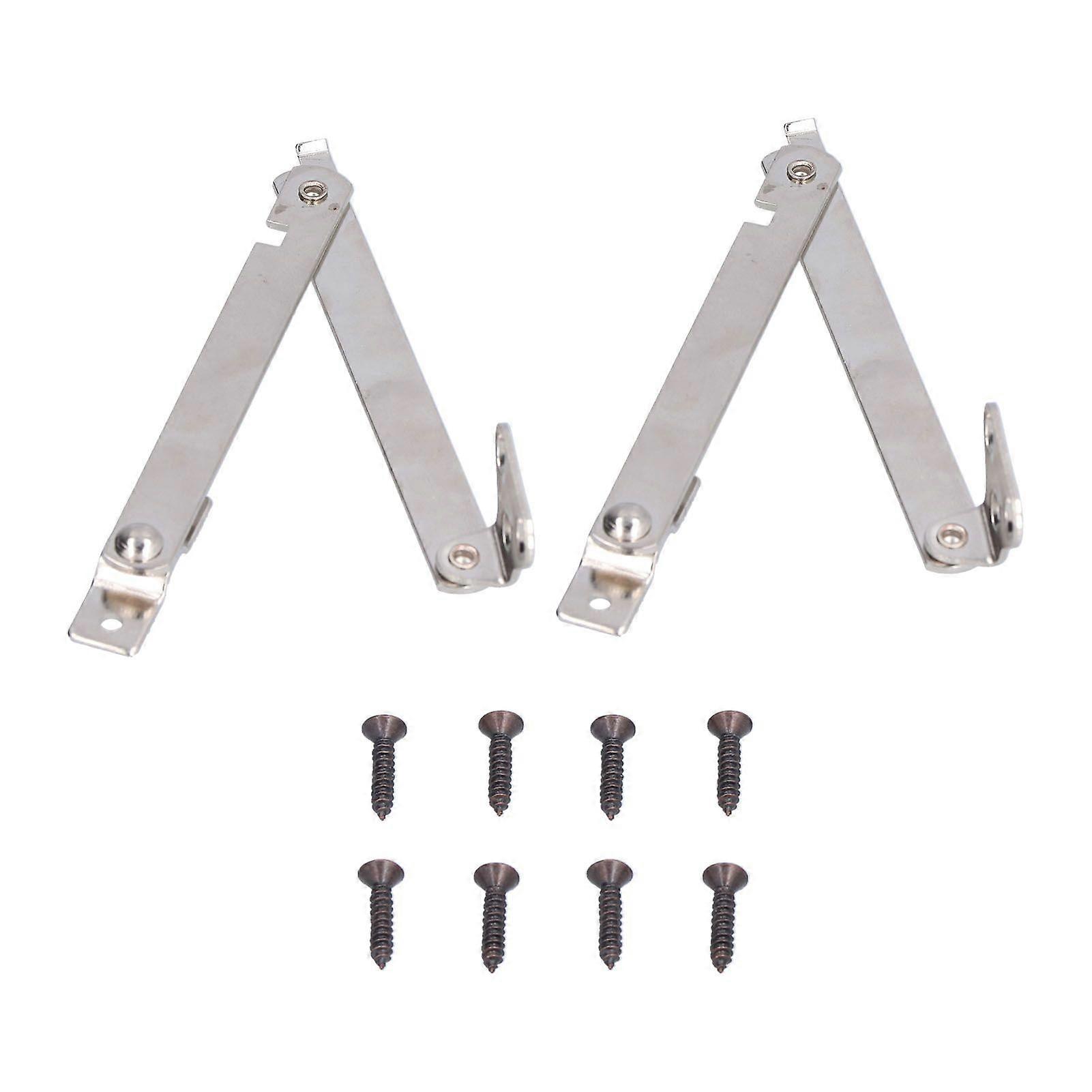 2 Set Folding Support Hinges Lid Lift Up Stay Hinge for Wooden Boxes ...