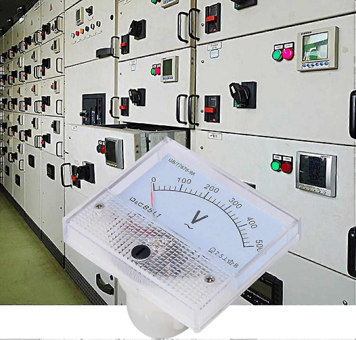 Analog Voltmeter Meter - AC Pointer Voltmeter 0-500V Scale Range ...