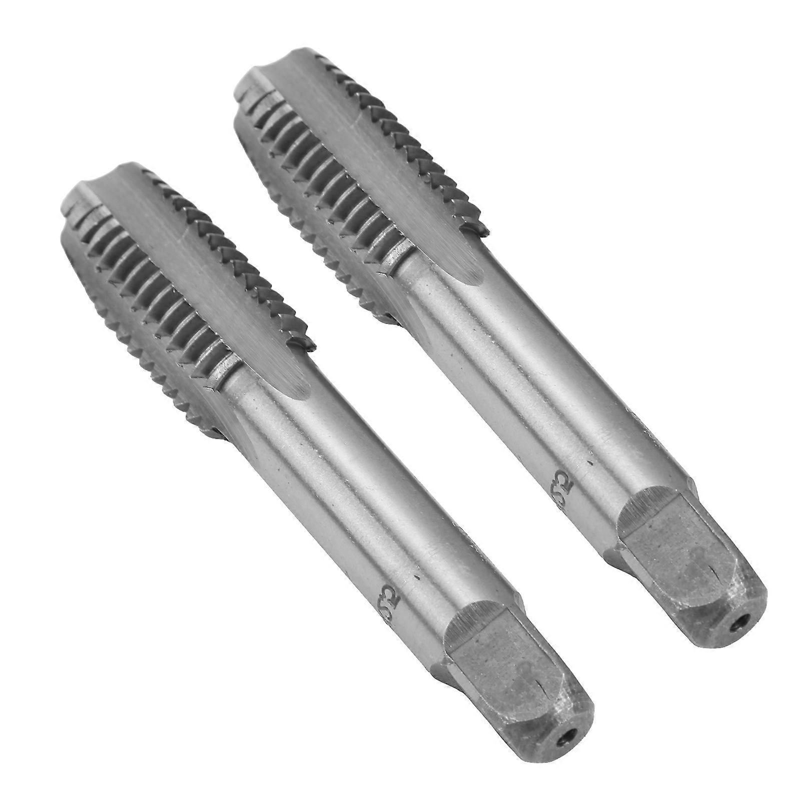 2pcs High Speed Steel Metric Thread Tap Straight Flutes Thread Tapping ...