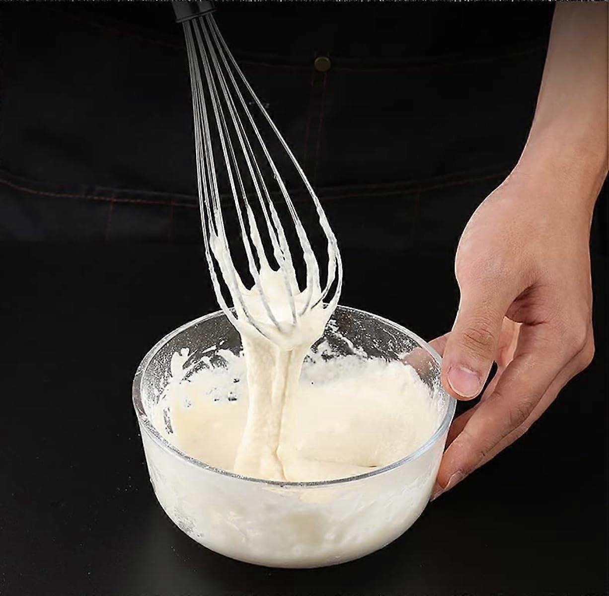 Stainless Steel Egg Whisk - 12.2 Inch Manual Balloon Whisk for Whisking ...