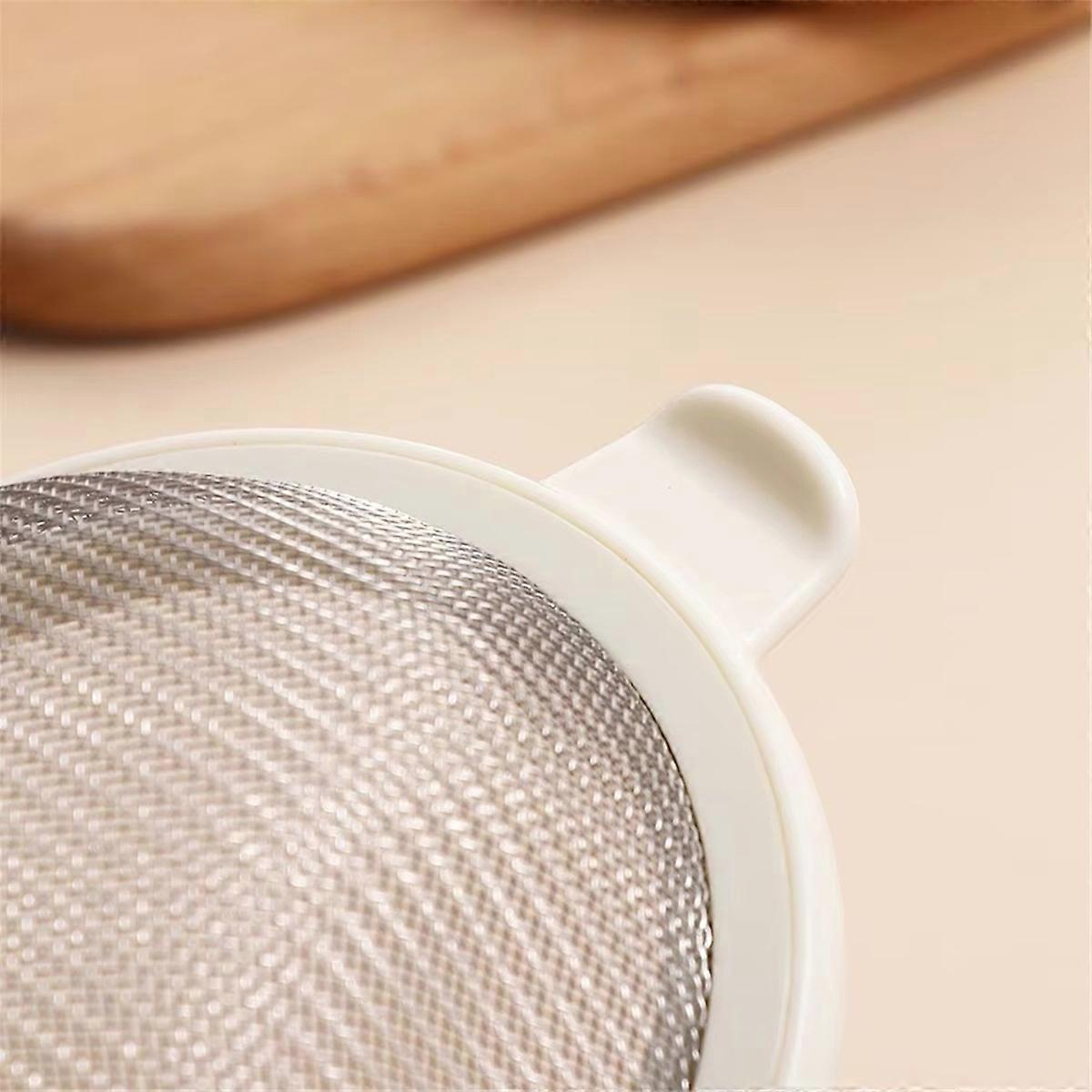 Stainless Steel Fine Mesh Flour Sifter with Wooden Handle - Ideal for ...