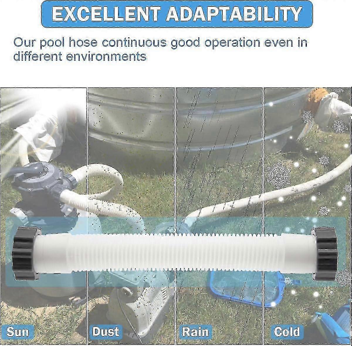 11535 Pool Sand Filter Pump Hose - 16 Inch Intex Interconnecting Hose ...