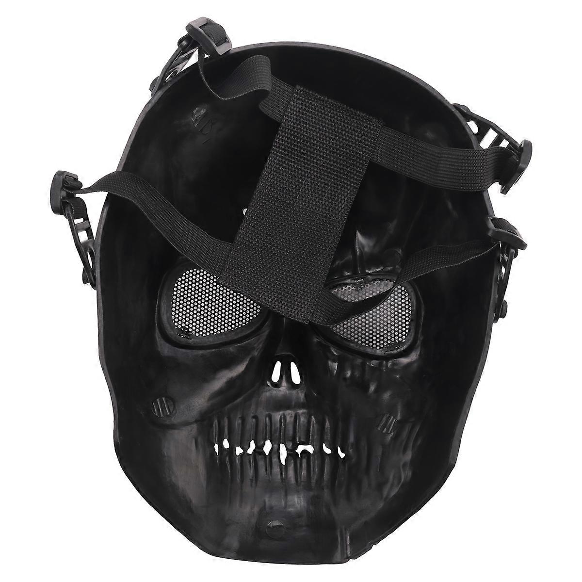 Airsoft Mask Skull Full Protective Mask - Black | Fruugo UK