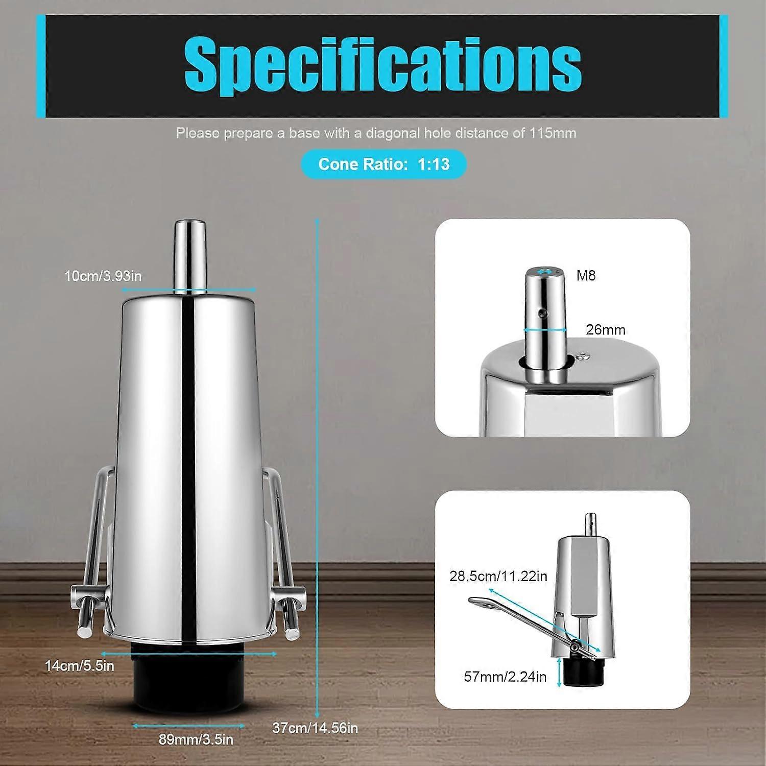 Barber Chair Hydraulic Pump, Load 440Lbs, 4.3in Height Adjustment, Fit ...