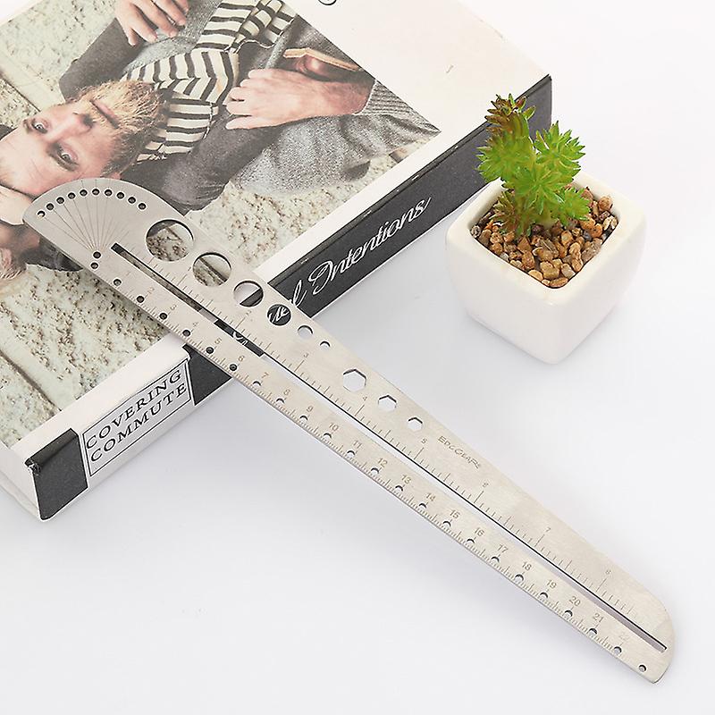 Stainless Steel Protractor Scale Ruler Architectural Pointer Angle ...