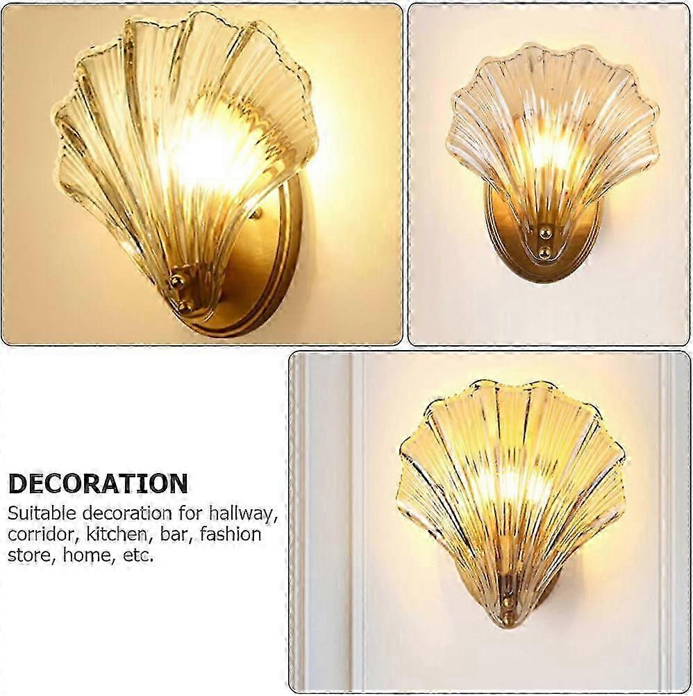 Modern Nautical Sea Shell Wall Sconce Lighting for Indoor Hallway ...