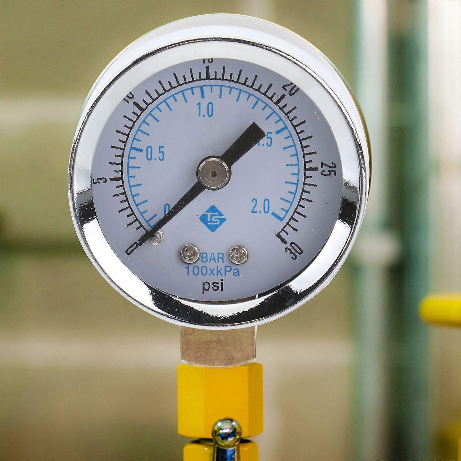 Utility Vacuum Pressure Gauge for Air Compressor Water Oil Gas 0-30PSI ...