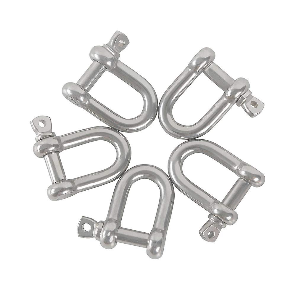 M8 D Shackles 304 Stainless Steel D Shackle Pin Screw Buckle Shackle ...