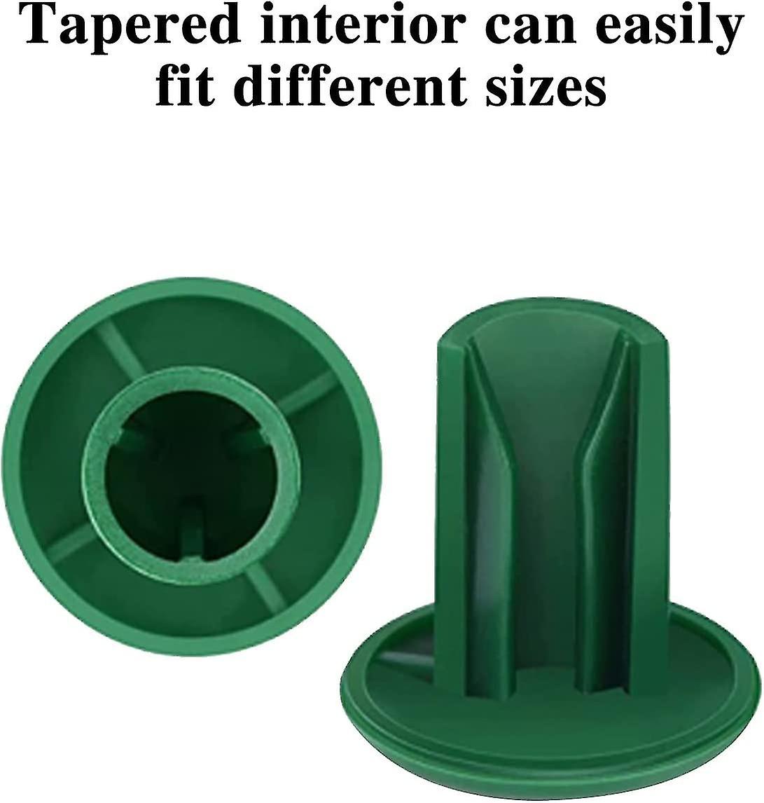 Rubber Cane Toppers Caps, Green Safety Garden Bamboo Cane Topper ...