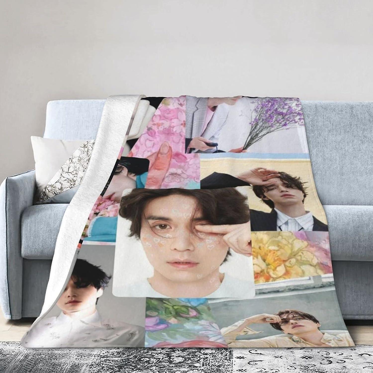 TO533 Lee Actor Dong-Wook Printed Lightweight Super Soft Micro Fleece ...